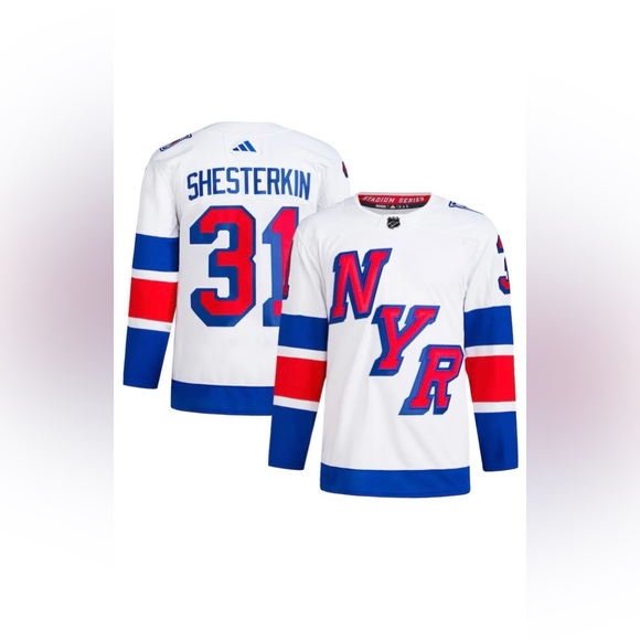 adidas | Shirts | Adidas New York Rangers Igor Shesterkin Stadium Series Primegreen Jersey ...